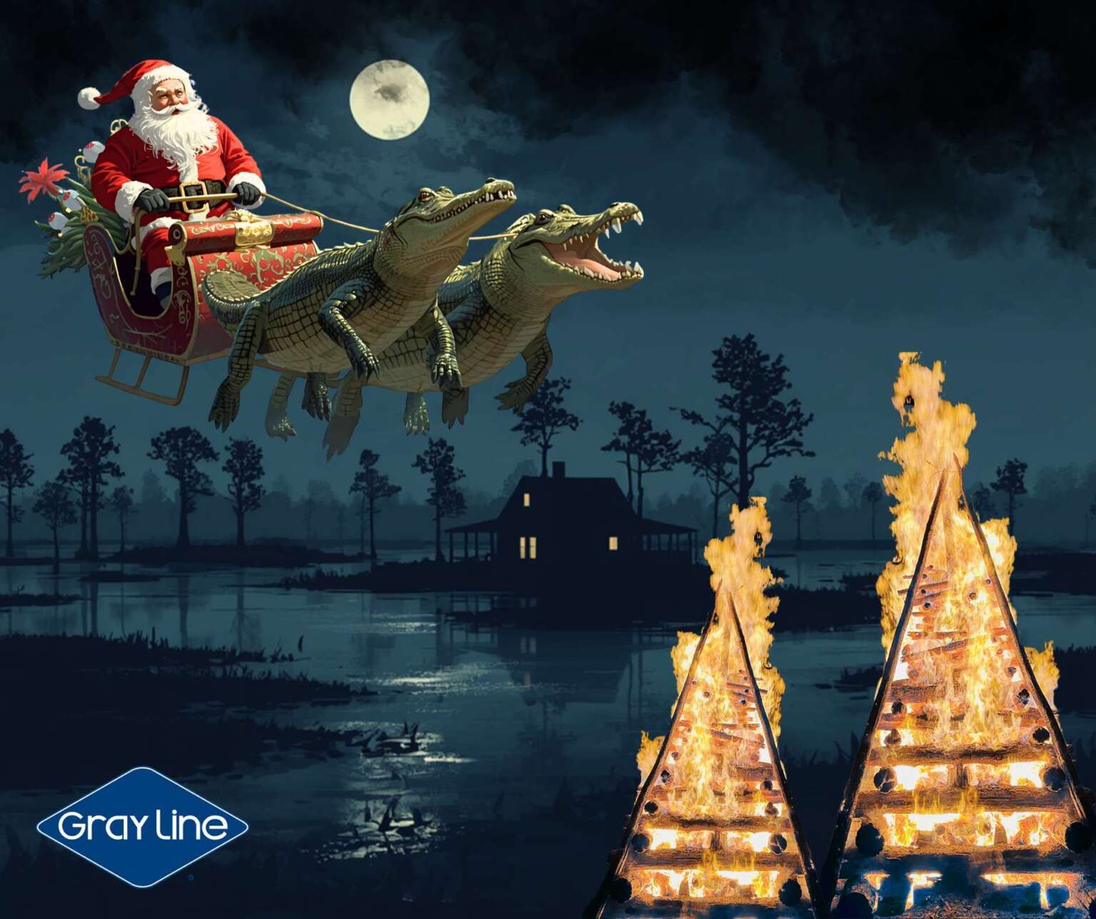 Gray Line Tours Presents The Cajun Holiday Bonfire Celebration with ...